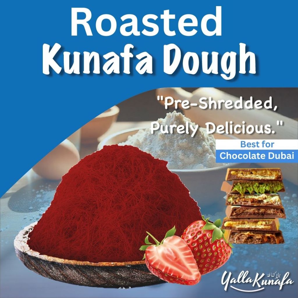 500g / 1 Kg Strawberry Roasted Kunafa Dough Delicious Taste by Yalla ...