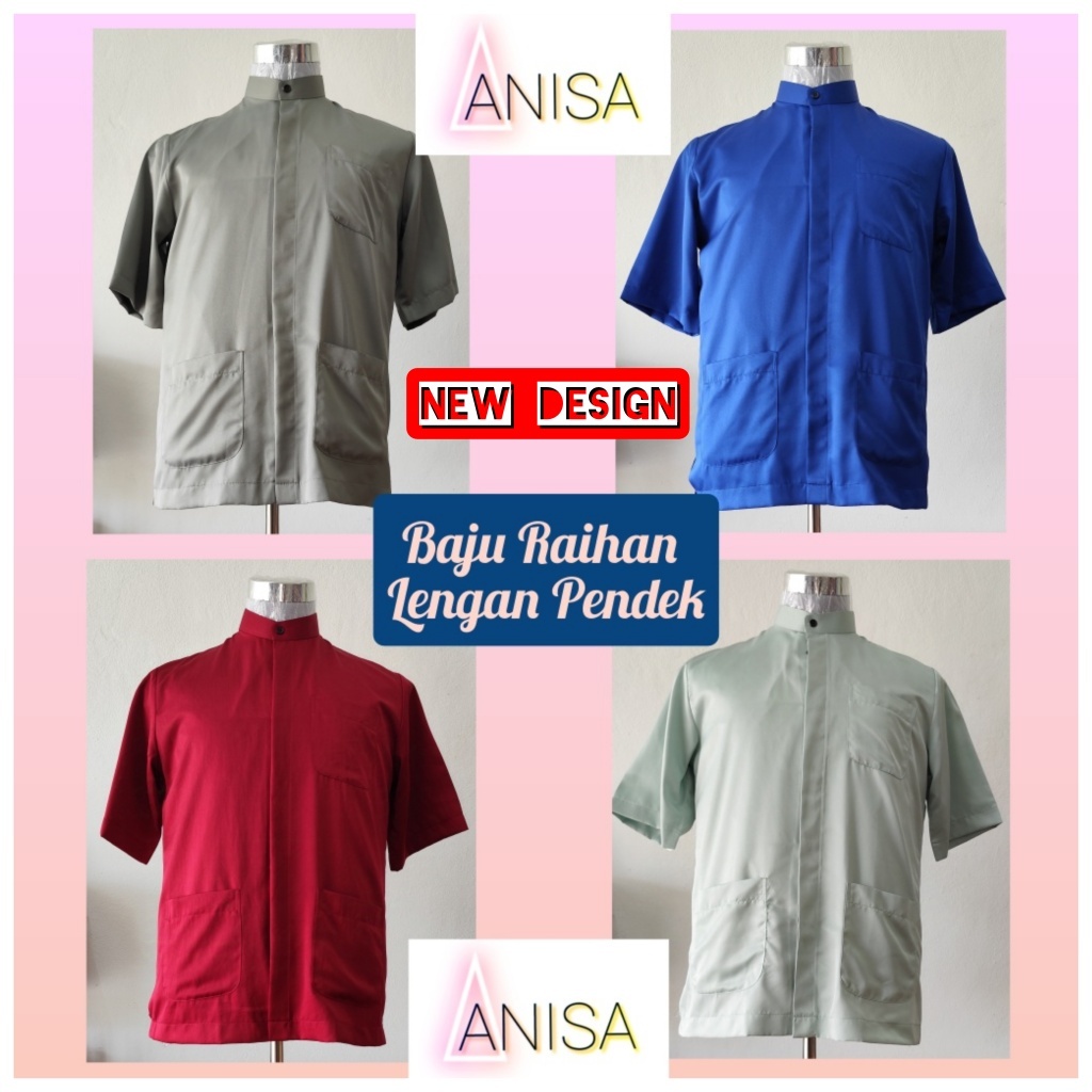 BAJU RAIHAN LENGAN PENDEK BERKOLAR (BAJU SAHAJA) | Shopee Malaysia