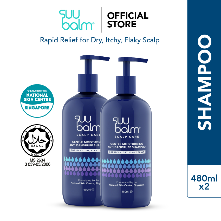 Suu Balm Gentle Moisturising Anti Dandruff Shampoo (480ml x 2) | Shopee Malaysia