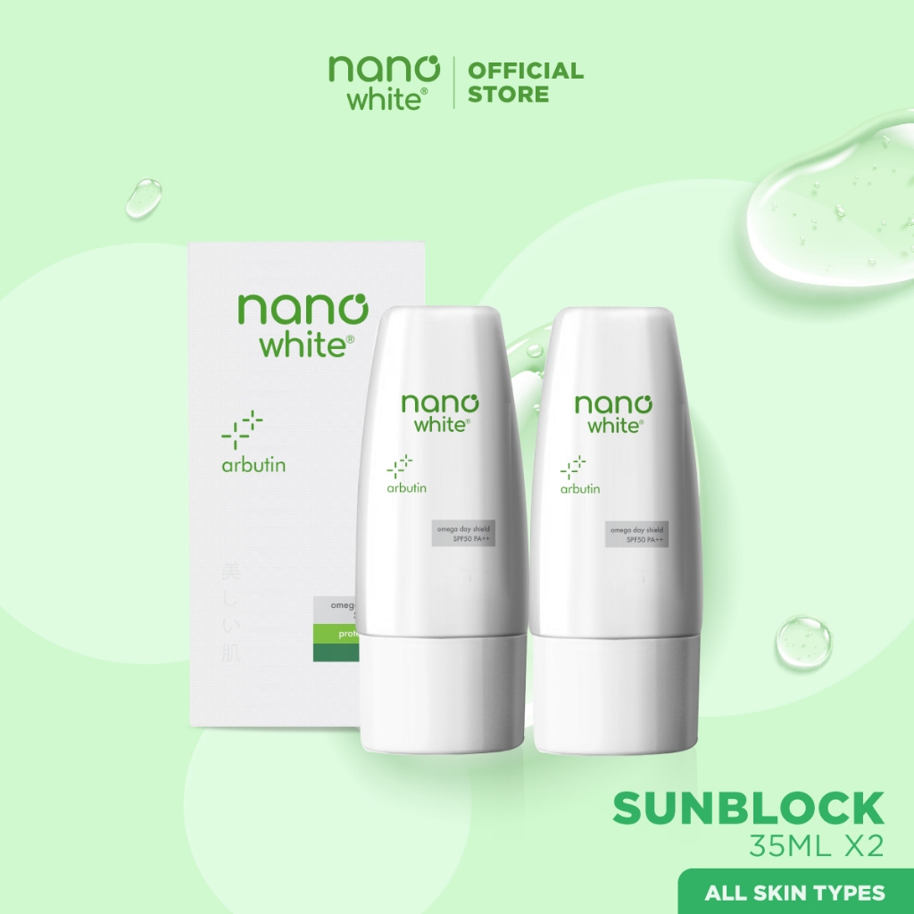 [Bundle of 2] Nanowhite Essential Omega Day Shield Sunscreen SPF50 PA++ ...