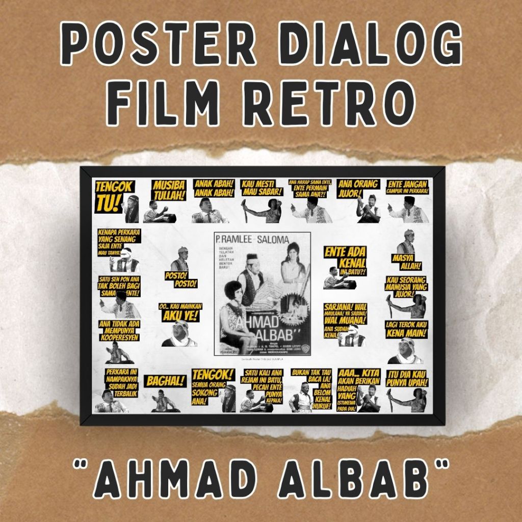 Poster Dialog Film Retro - Ahmad Albab 💥READY STOCK💥 In Malaysia ...