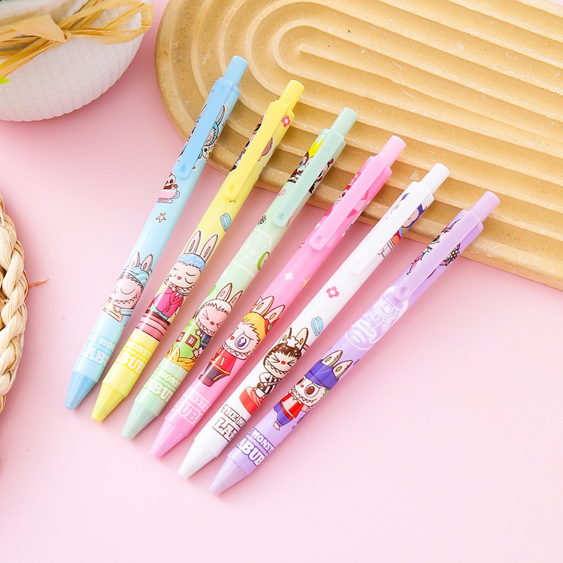 LABUBU Gel Pen Black 0.5mm CAPYBARA Student School Cute Stationery Alat ...