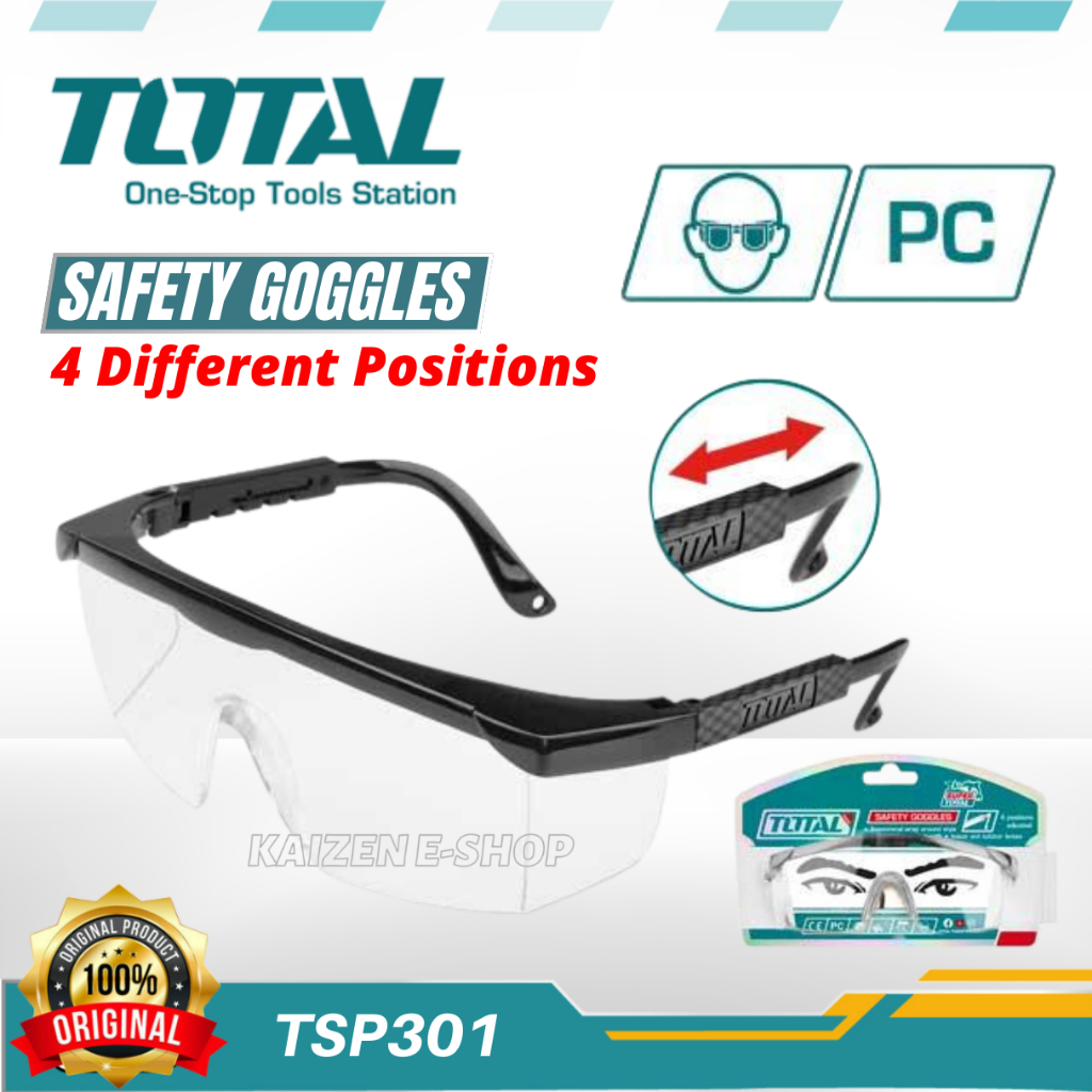 TOTAL TSP301 Safety Goggles | Shopee Malaysia