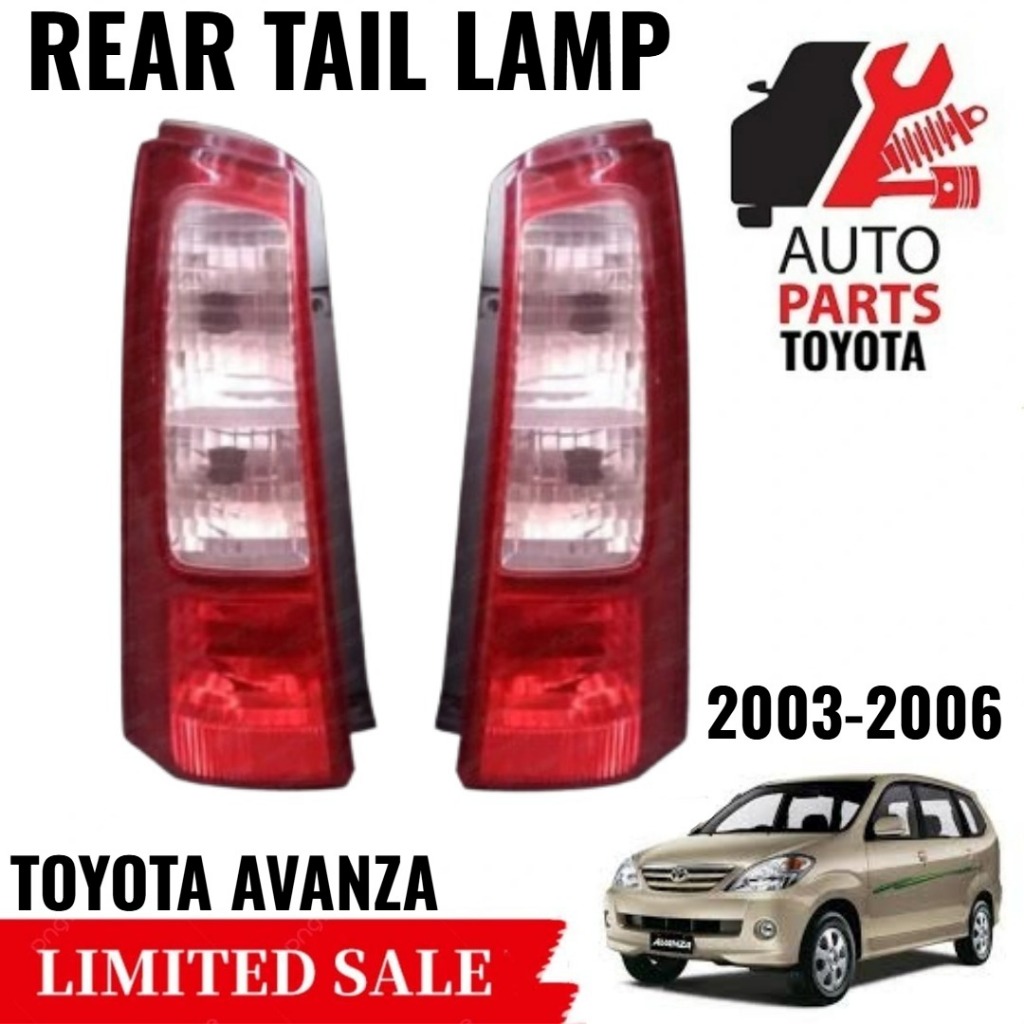 TOYOTA AVANZA 2003 2004 YEAR OLD MODEL REAR TAIL LIGHT LAMP LAMPU ...