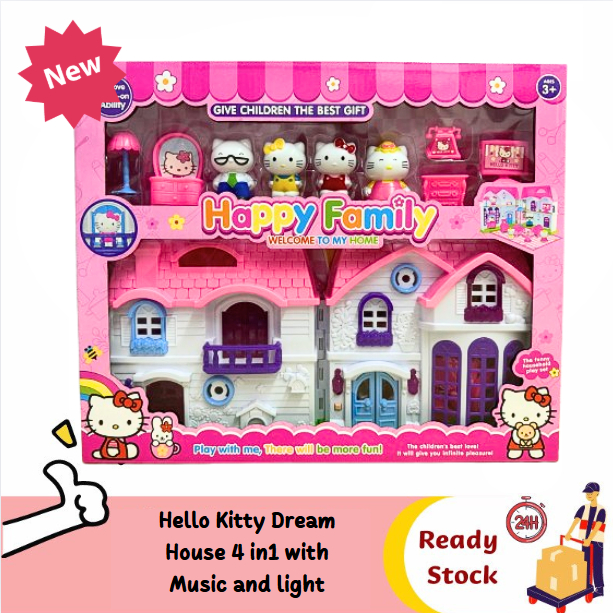 Hello Kitty Dream House 4 in 1 with Music and Light Function Mainan ...