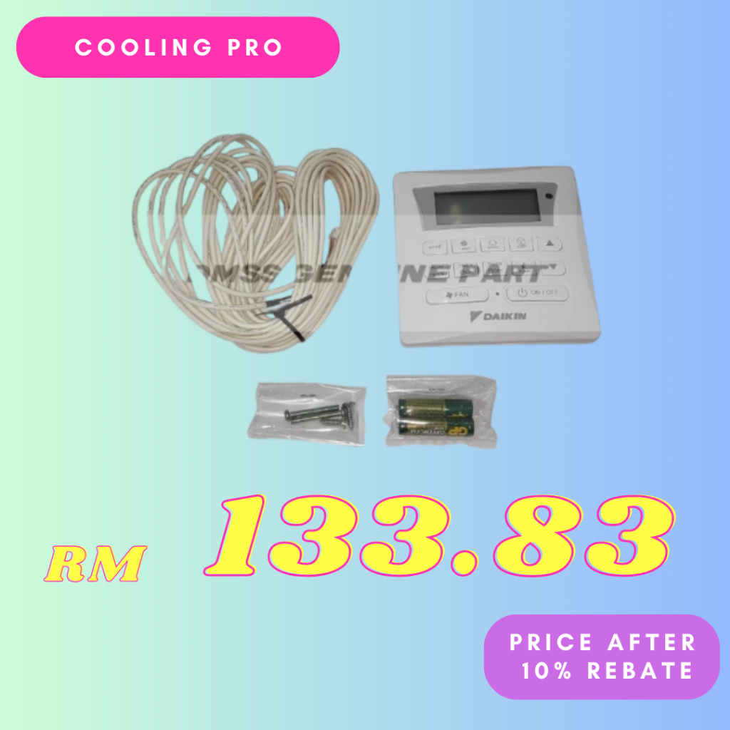 (GENUINE) DAIKIN Wired Controller SLM8 S8 EC 10M [GR04084132020A] | Shopee Malaysia
