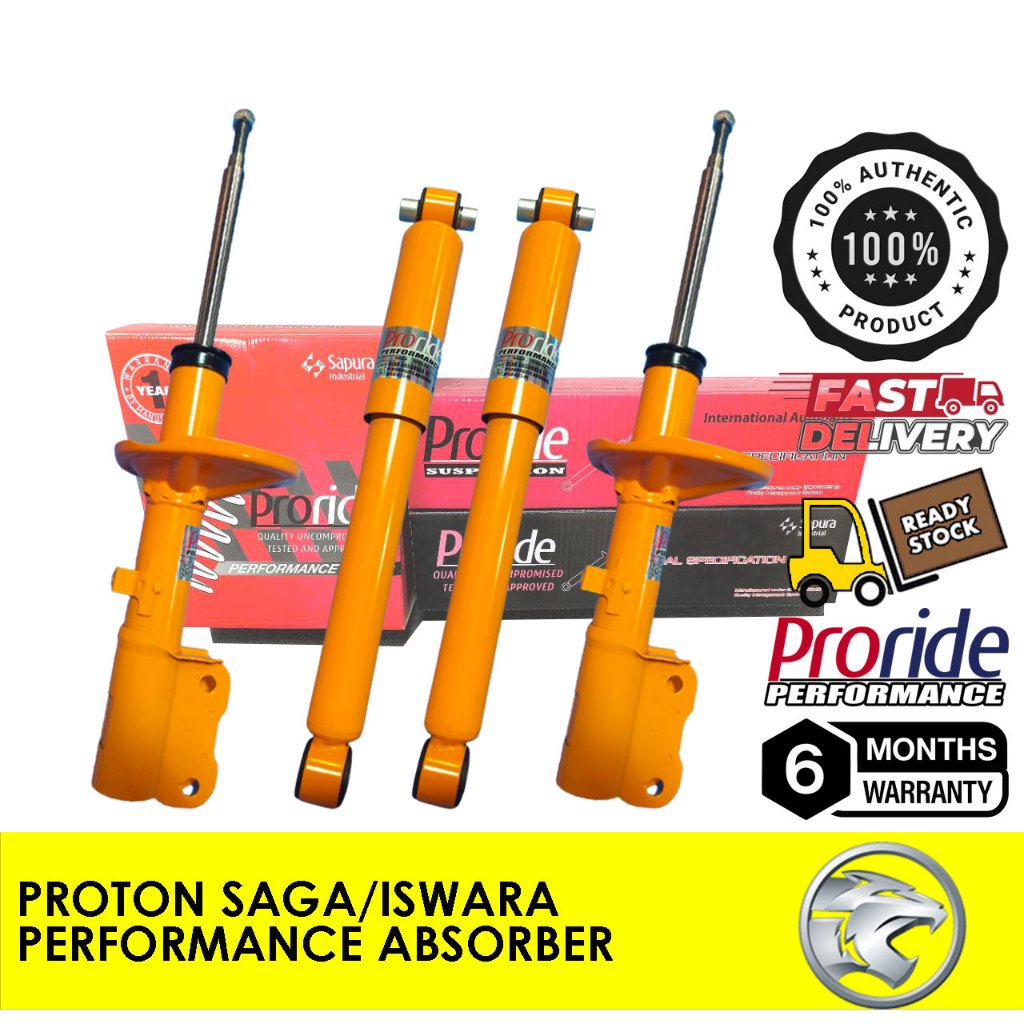 Proride Saga Iswara LMSS LMST Absorber Performance Gas Full Set (2pcs ...