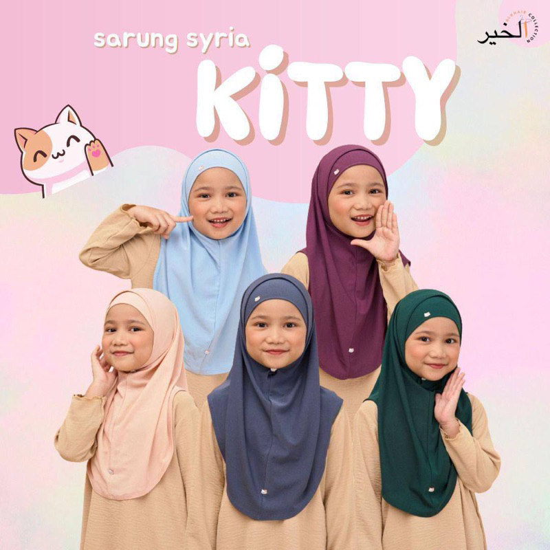 TUDUNG SARUNG SYRIA BUDAK HELLO KITTY | Shopee Malaysia
