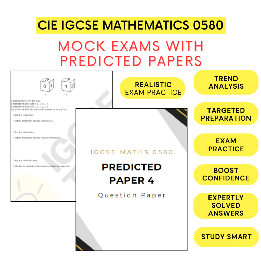 Cambridge IGCSE Mathematics 0580 Mock Exams with Predicted Papers ...