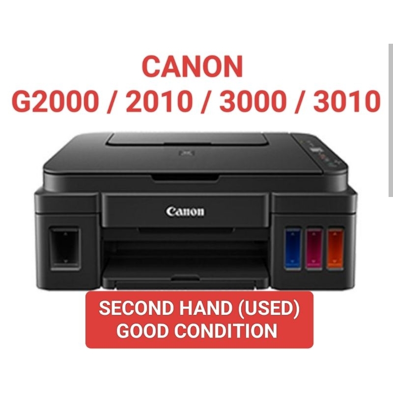 SECOND HAND (USED) CANON G2000/2010/3000/3010 3 IN 1 INKJET COLOUR ...