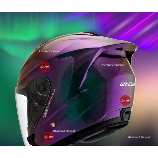 GRACSHAW G838 Gaizer V2 100% Original New Upgrade Open Face Helmet ...