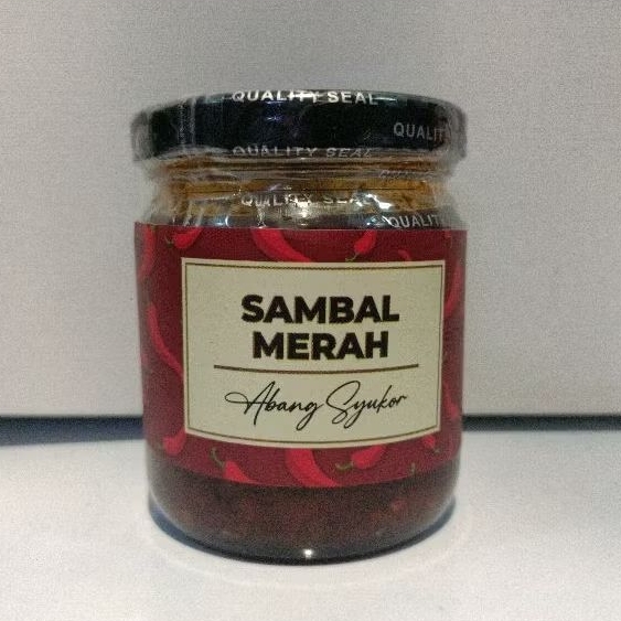 [READY STOCK] Sambal Merah Abg Syukor ORIGINAL/TULEN (1 x Unit 180gm ...