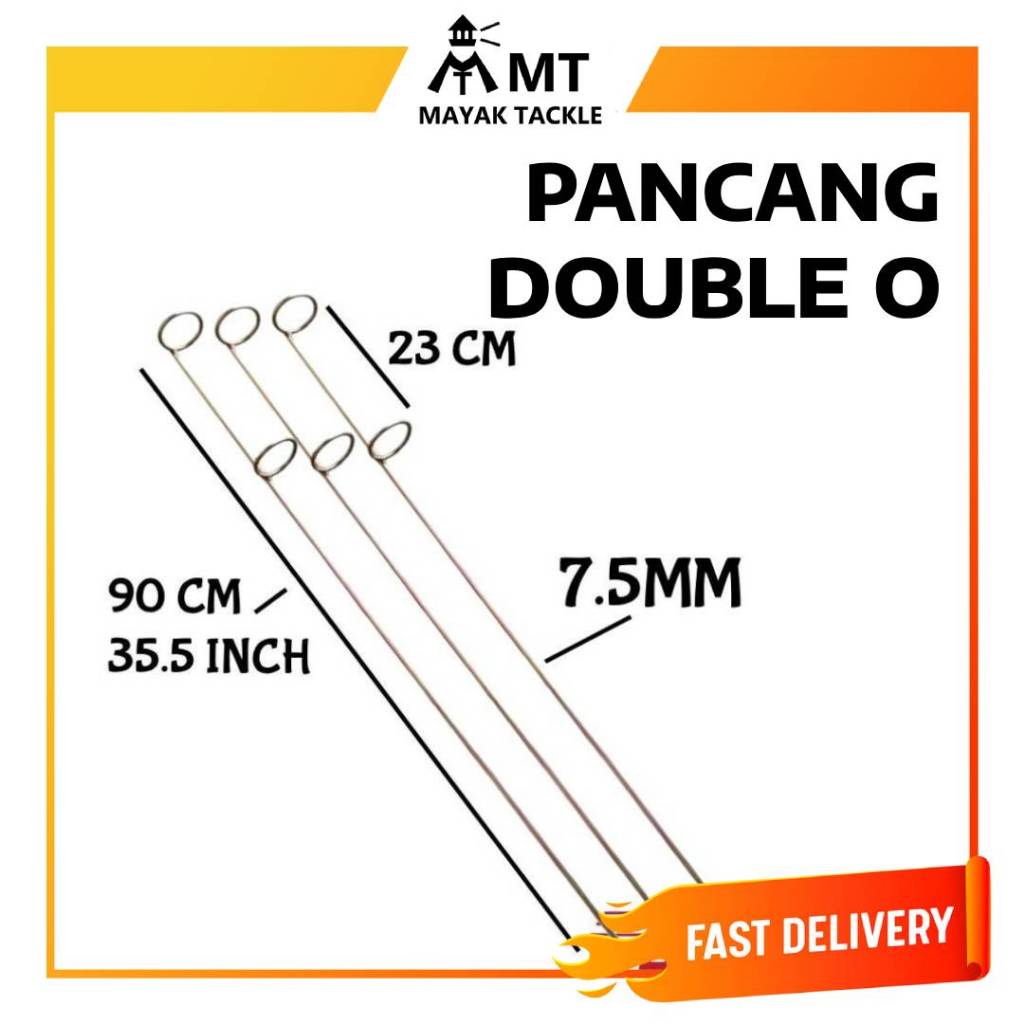 PANCANG PANCING DUOBLE O 90CM ROD STAND BESI PANCING DOUBLE O PANCANG ...