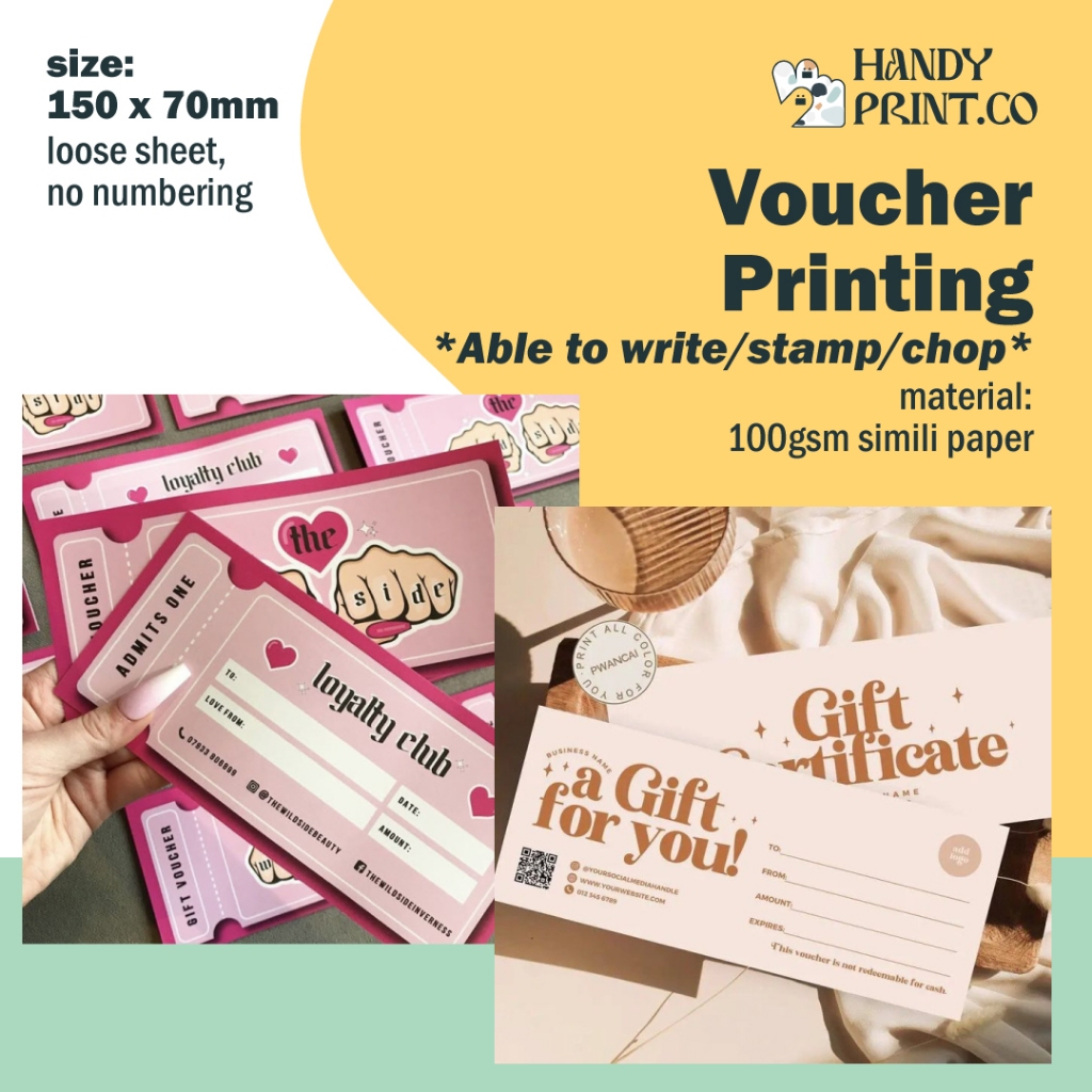 Voucher Print (best for writing/stamp/chop) 100gsm Simili Paper Double ...
