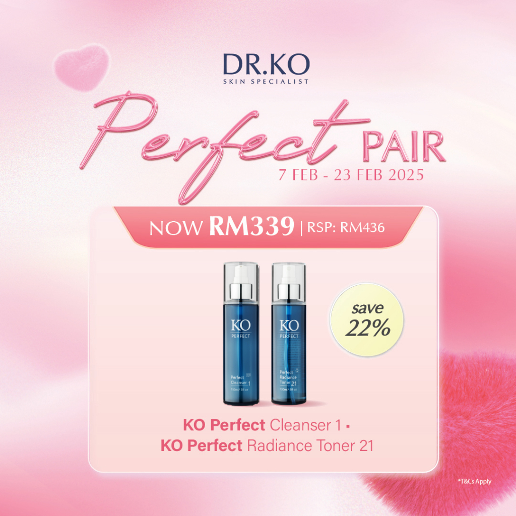 DR. KO Skin Specialist Ko Perfect Cleanser 1 (150ml) + Ko Perfect Radiance Toner 21 (150ml ...