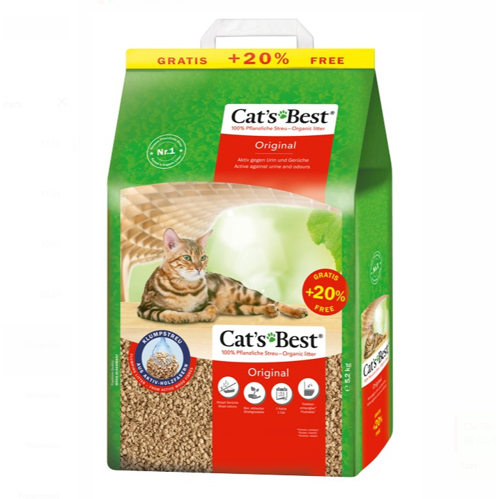 Cat's Best Original Cat Litter 4.3kg + Extra 20% | Shopee Malaysia