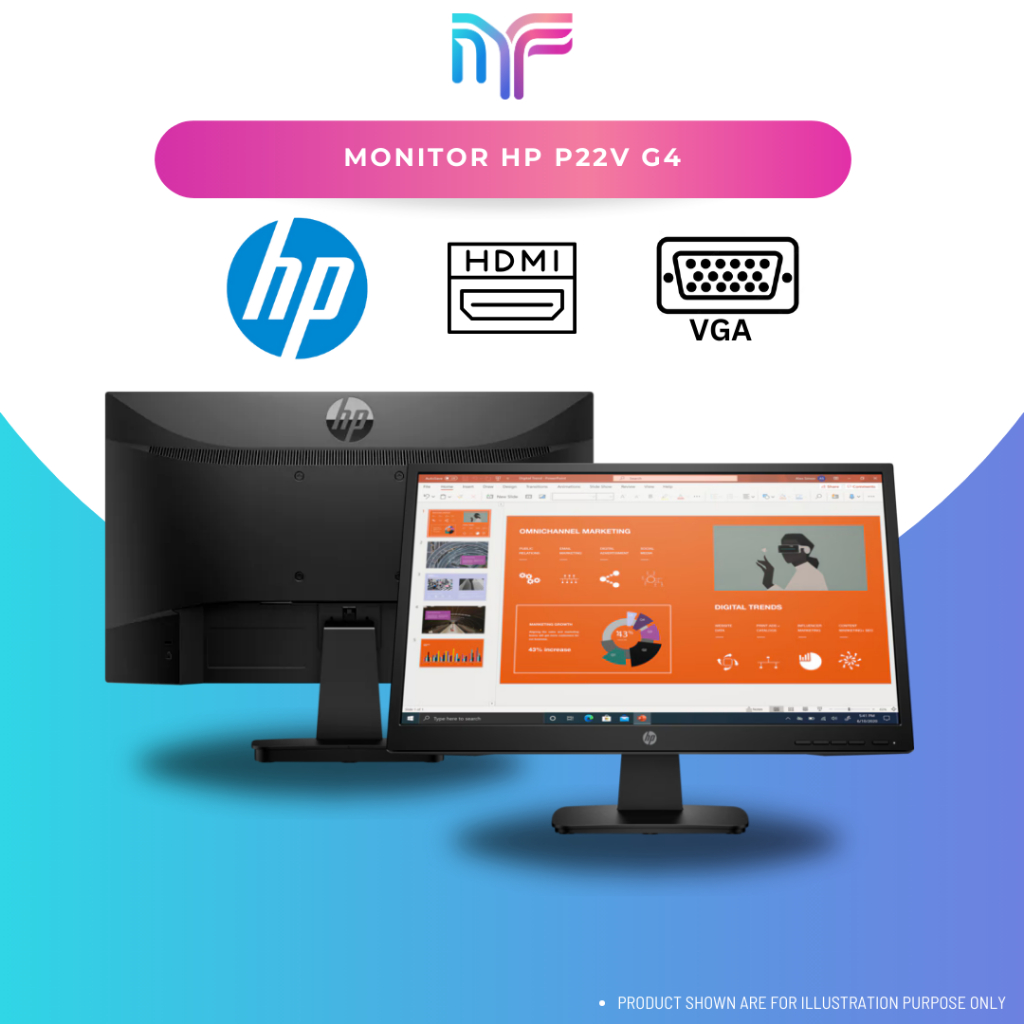 HP P22V G4 Monitor Computers CPU Desktop PC (Refurbished) | Shopee Malaysia