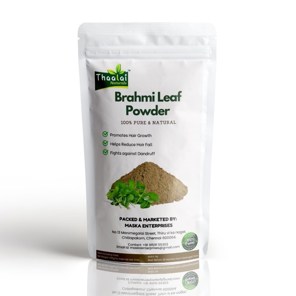 Thaalai Naturals Brahmi Leaf Powder For Natural & Glowing Hair | All ...