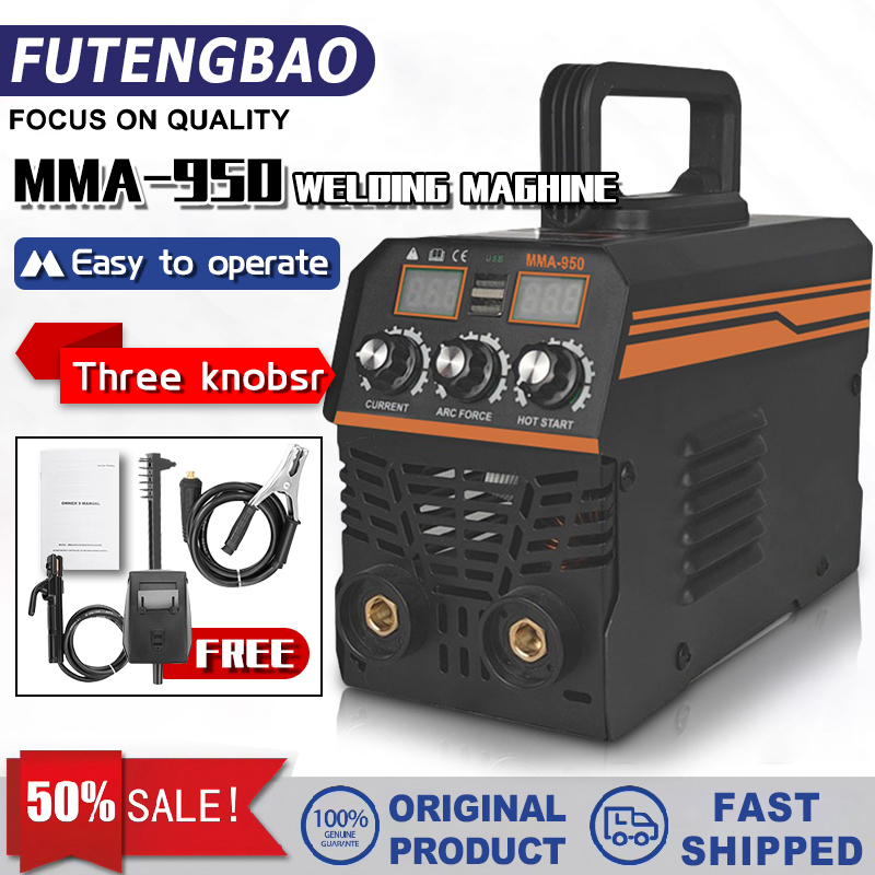 MIG Welding Machine 3 Knob MIG 950/999 3 IN1Inverter Arc Gasless Welder ...