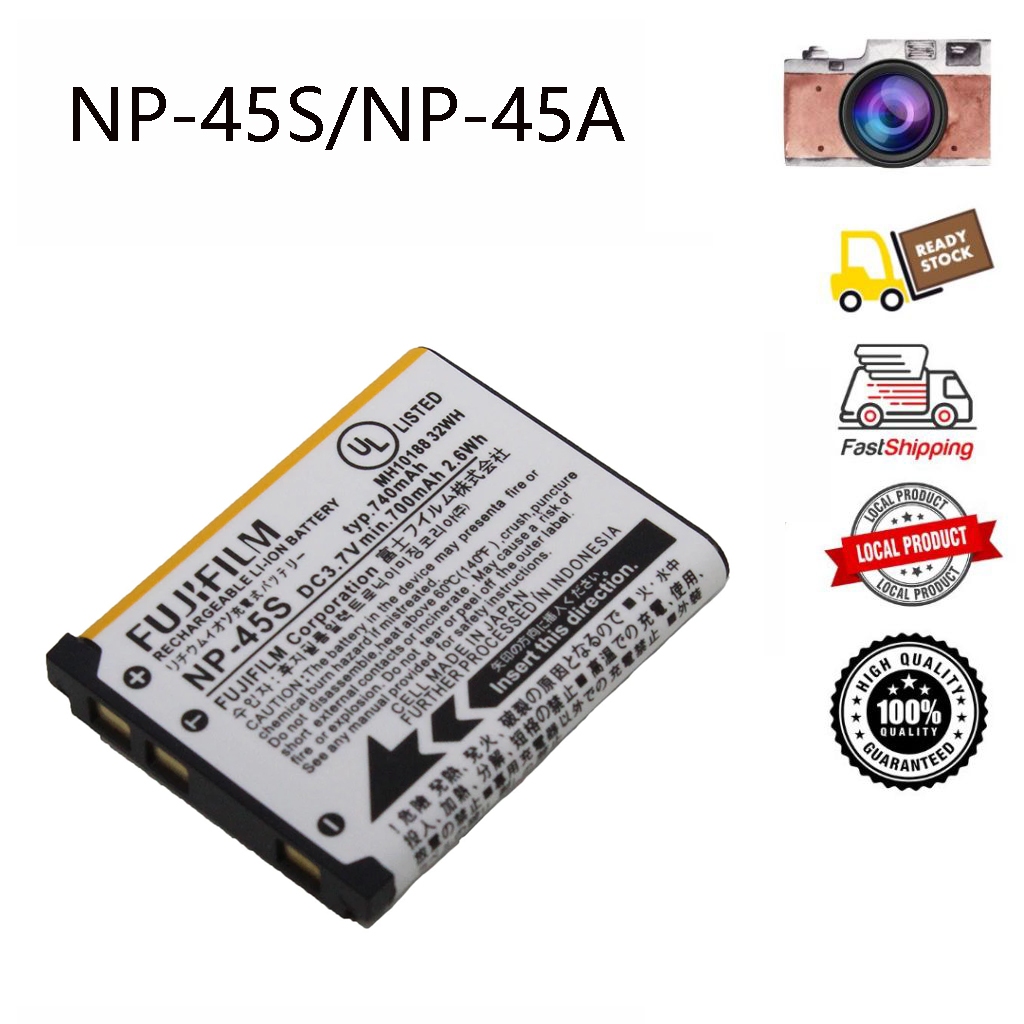 FUJIFILM NP-45A NP-45S NP-45 CCD Polaroid Camera Battery for Z91 JX405 ...
