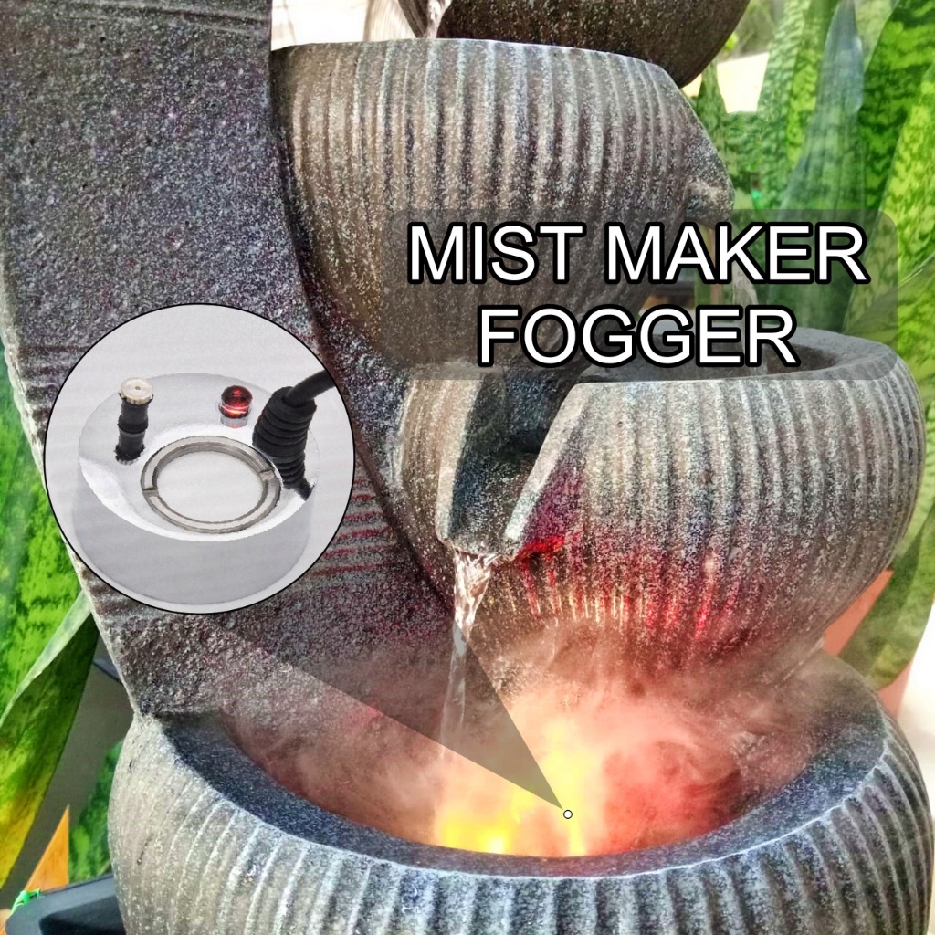 LUSHECO-Ultrasonic Mist Maker Fogger Water Fountain Mini Aquarium ...
