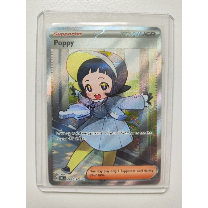 Pokémon TCG Obsidian Flames 220/197 Poppy (FULL ART ULTRA RARE ...