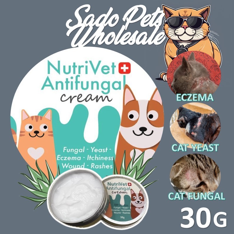 NutriVet Anti-Fungal Cream 30g Cat Dog Luka Fungus Bacteria Skin ...