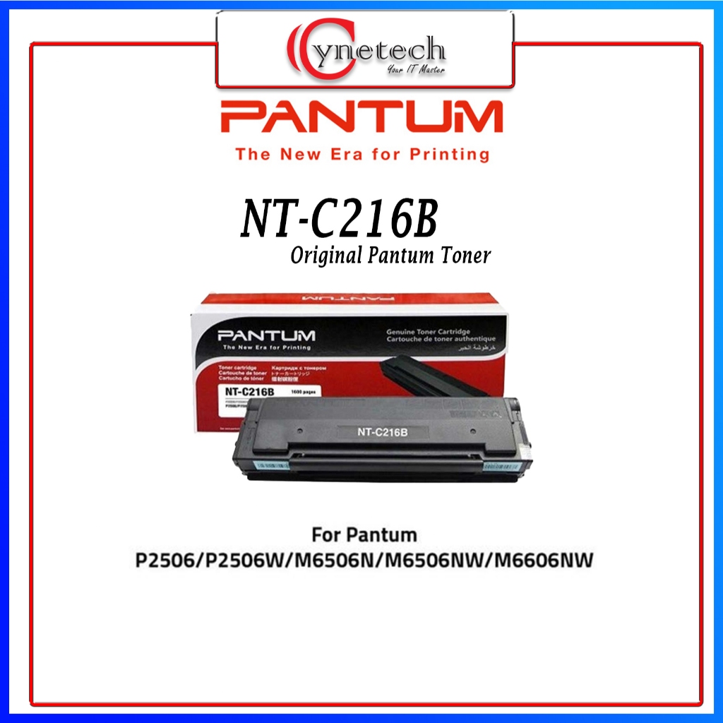 ORIGINAL Pantum NT-C216B PC-216 High Capacity Toner 1,600 pages for ...
