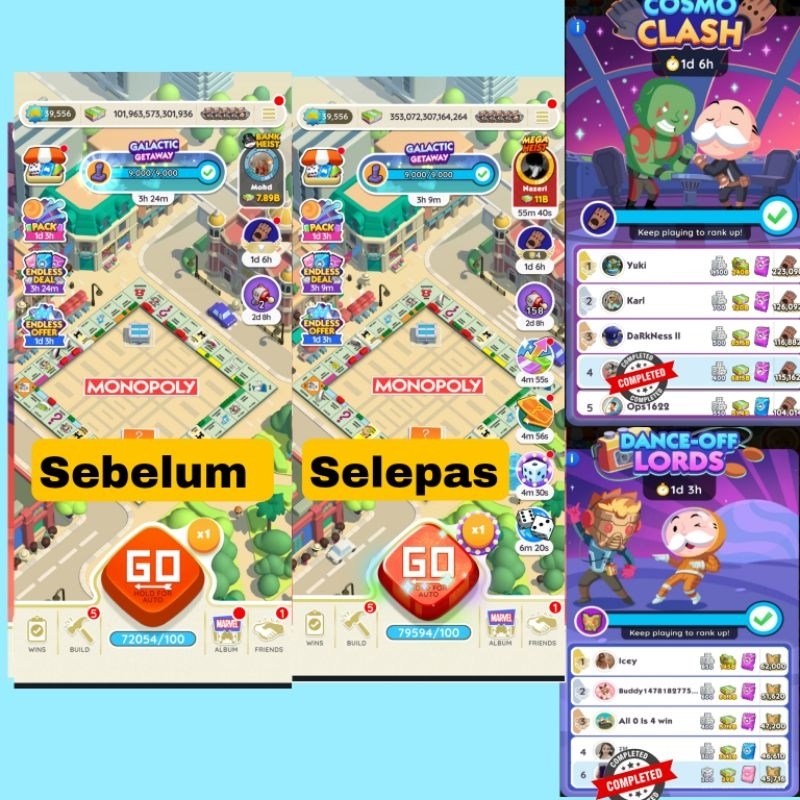 Monopoly joki tepi&atas&boost dadu | Shopee Malaysia