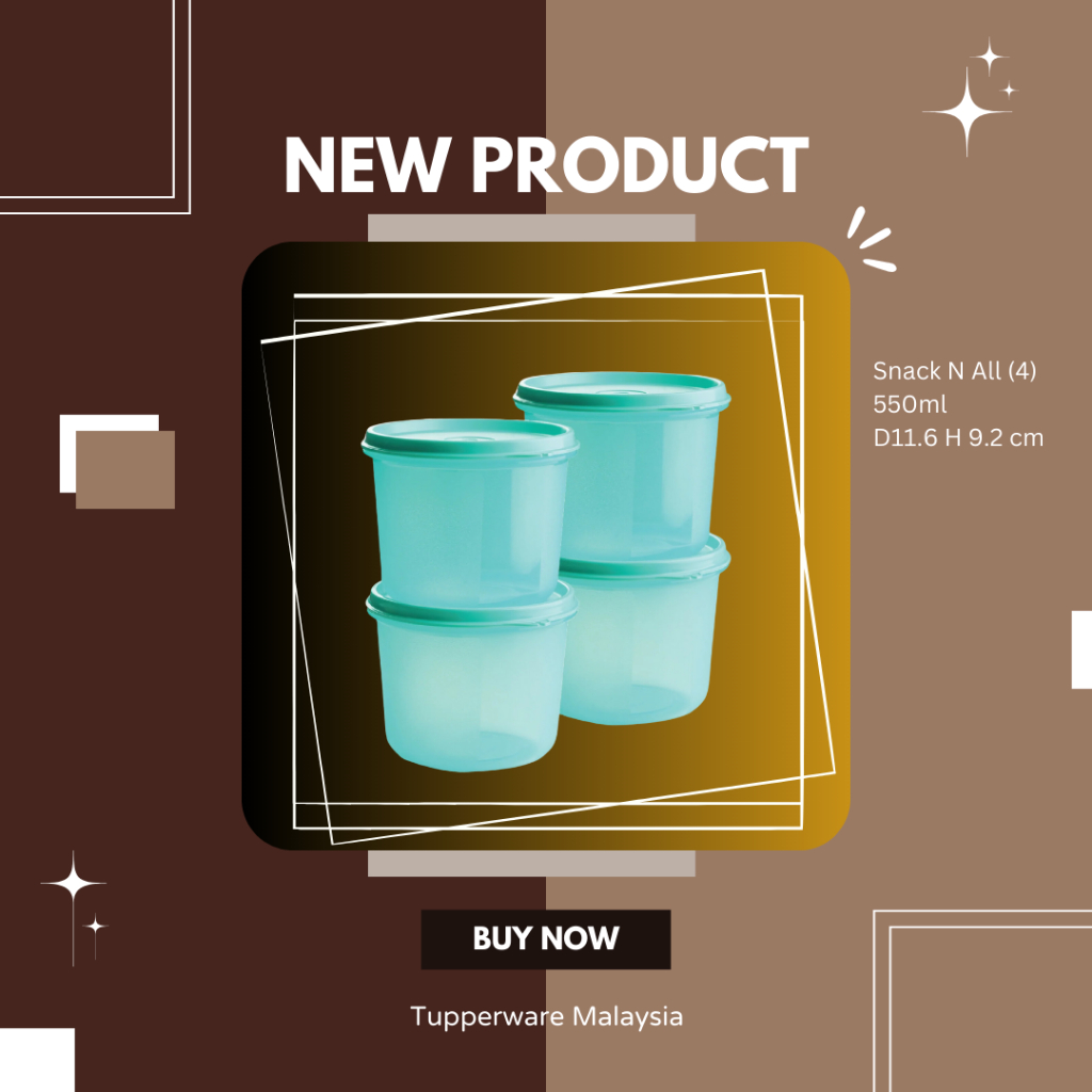 Tupperware Snack N All (4) 550ml | Shopee Malaysia