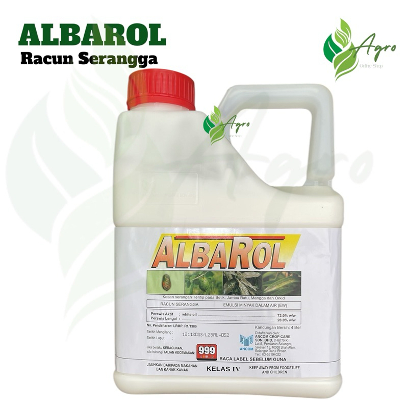Ancom Albarol® Insecticide 4 Liter / White Oil / Minyak Puith ...