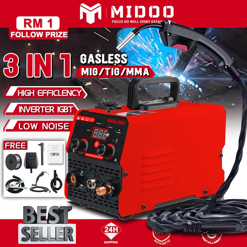 MIG-999 welding machine 3in1 Gasless welding machine Portable IGBT ...