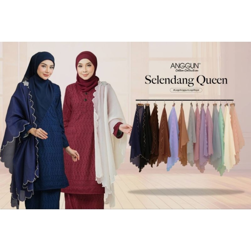 SELENDANG QUEEN BY ANGGUN COTTON COLLECTION | Shopee Malaysia