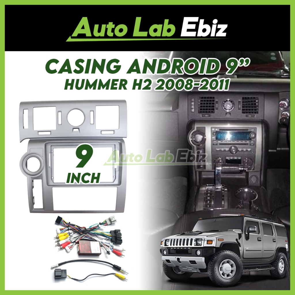 Hummer H2 2008-2011 Android Player Casing 9" inch with Socket Power ...