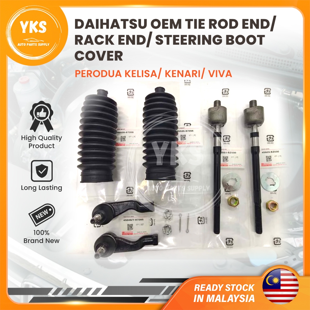 🔥NEW PERODUA🔥PERODUA KELISA KENARI VIVA (1 SET) TIE ROD END / RACK END ...