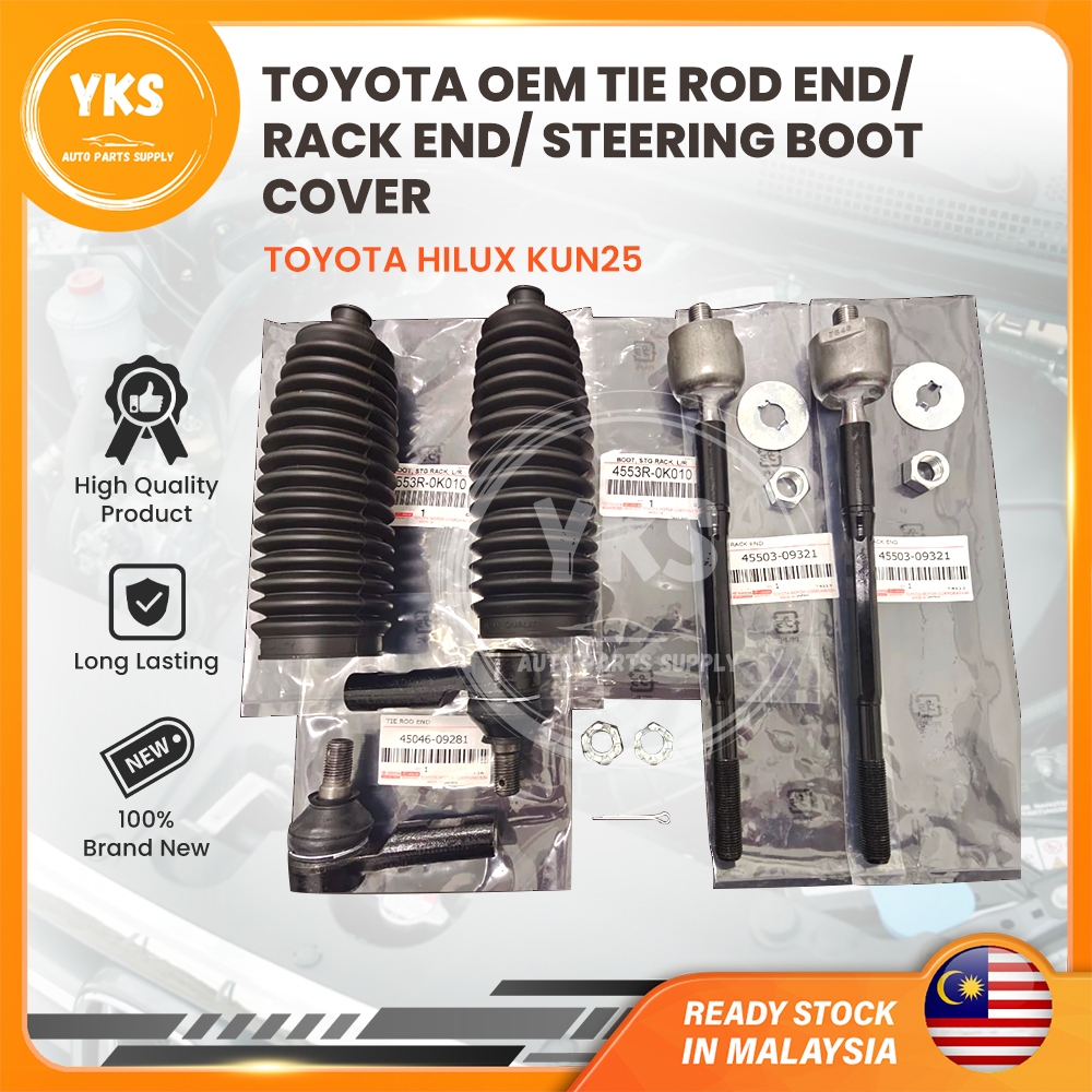 🔥NEW TOYOTA🔥TOYOTA HILUX KUN25 (1 SET) TIE ROD END / RACK END ...