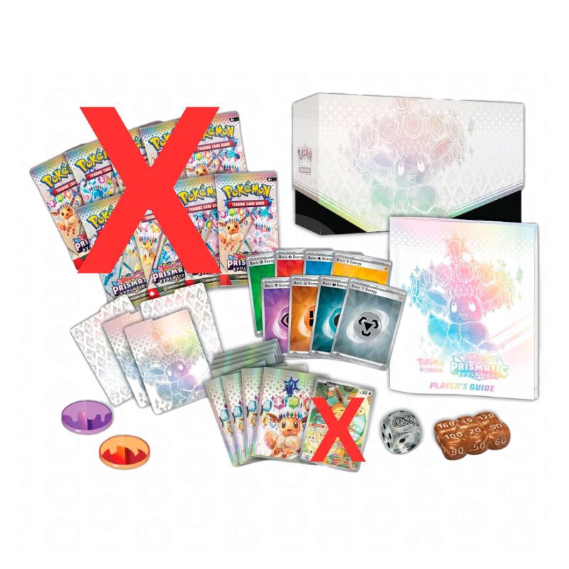Etb box Prismatic Evolution with accessories (No pack) | Shopee Malaysia