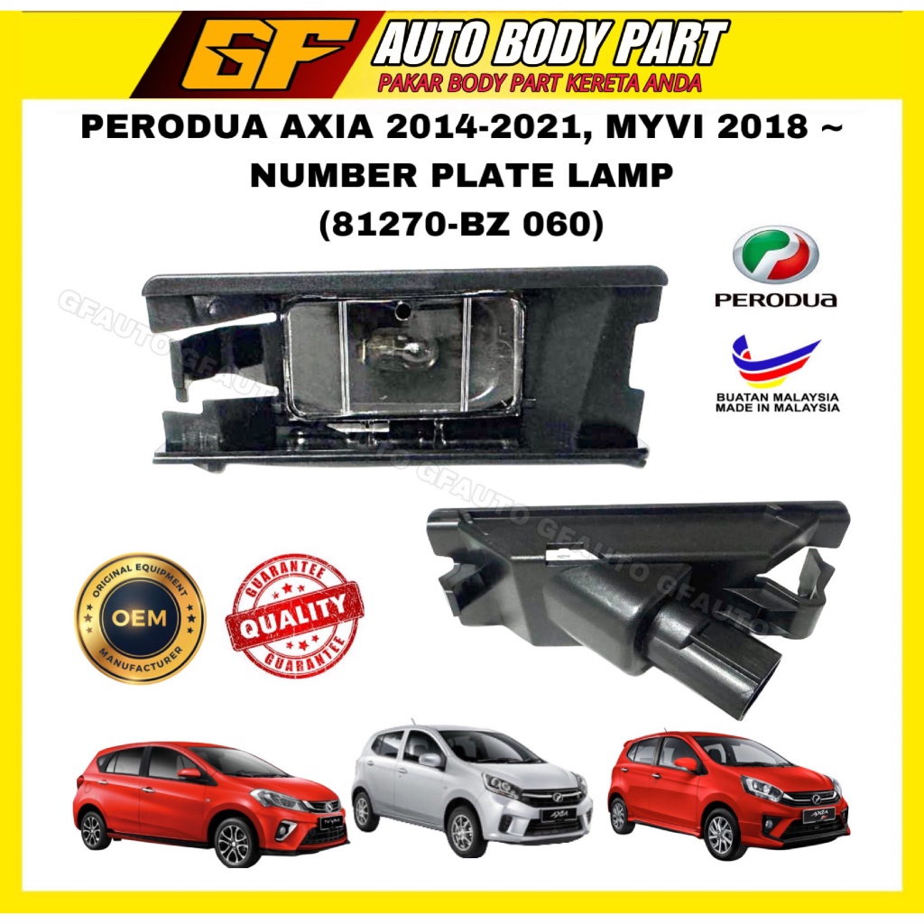 ORIGINAL PERODUA AXIA 2014-2022, MYVI G3 2018, ATIVA, AXIA 2023 NUMBER ...