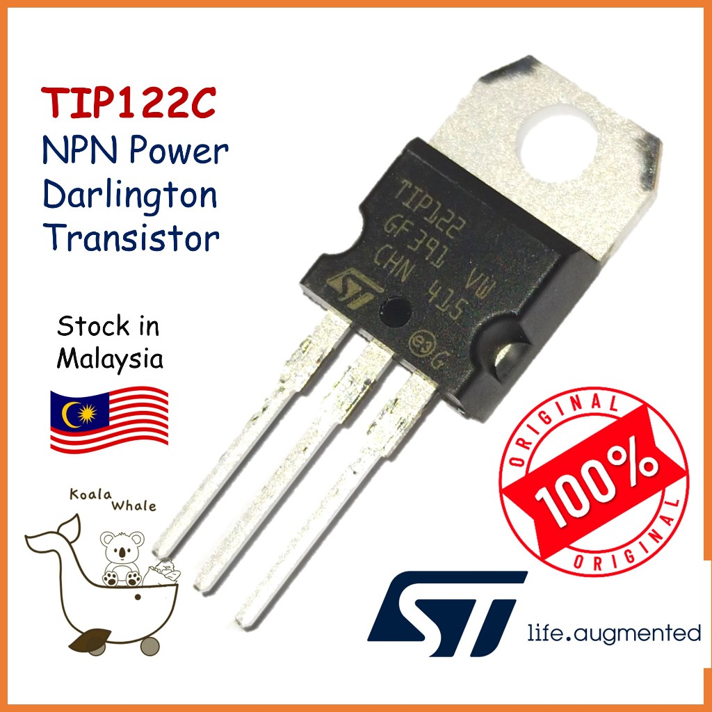 Original TIP122 NPN Darlington Transistor TO-220 TIP 122 | Shopee Malaysia