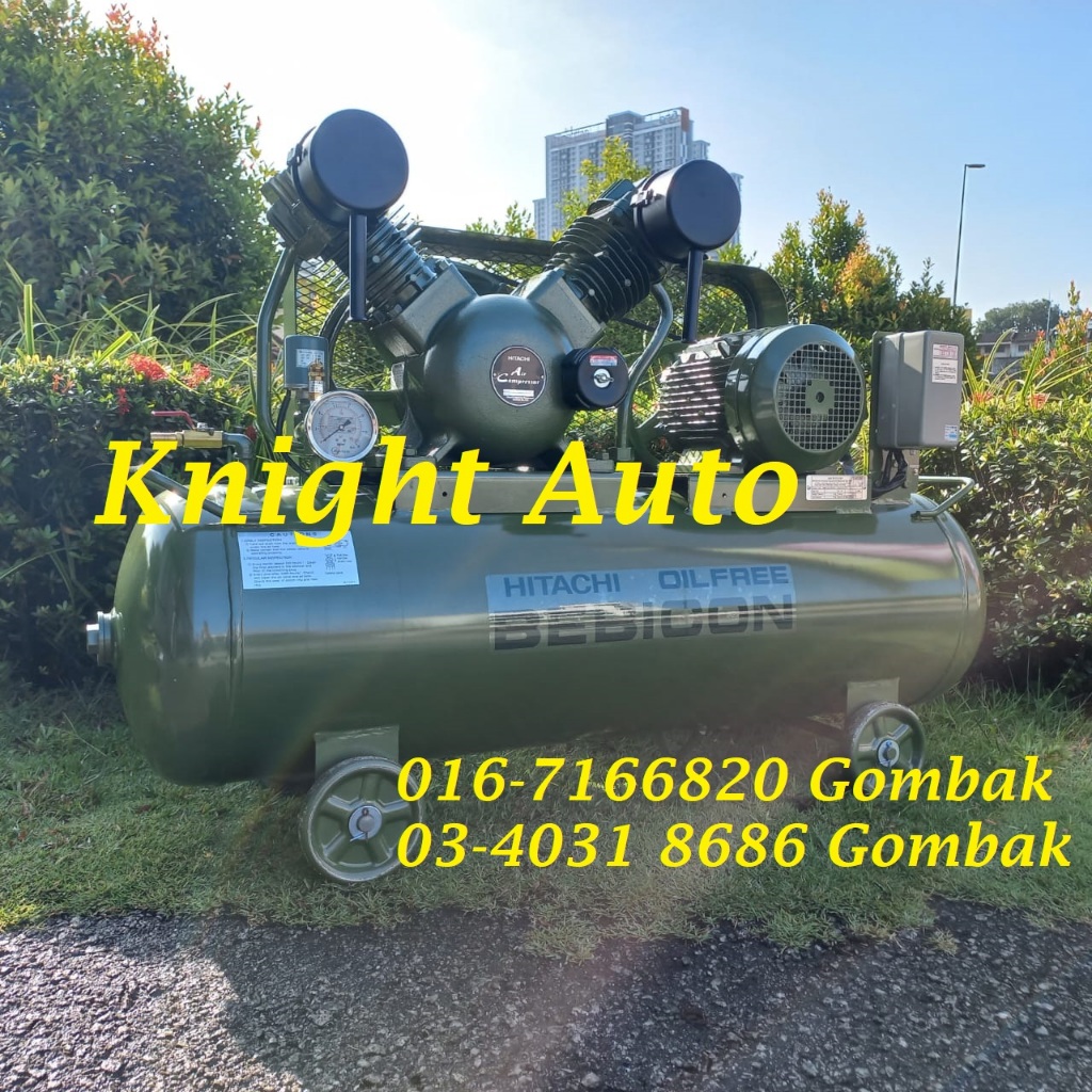 Hitachi Bebicon Oil-Free 3.7OP-9.5G5A Air Compressor 5HP, 8Bar, 163kg | Shopee Malaysia