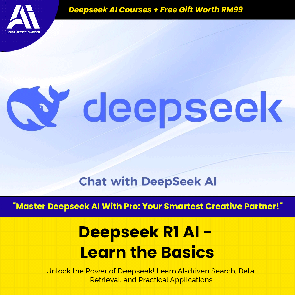 Deepseek Course - Deepseek R1 AI - Learn the Basics | Learn Deepseek Video Course | Shopee Malaysia