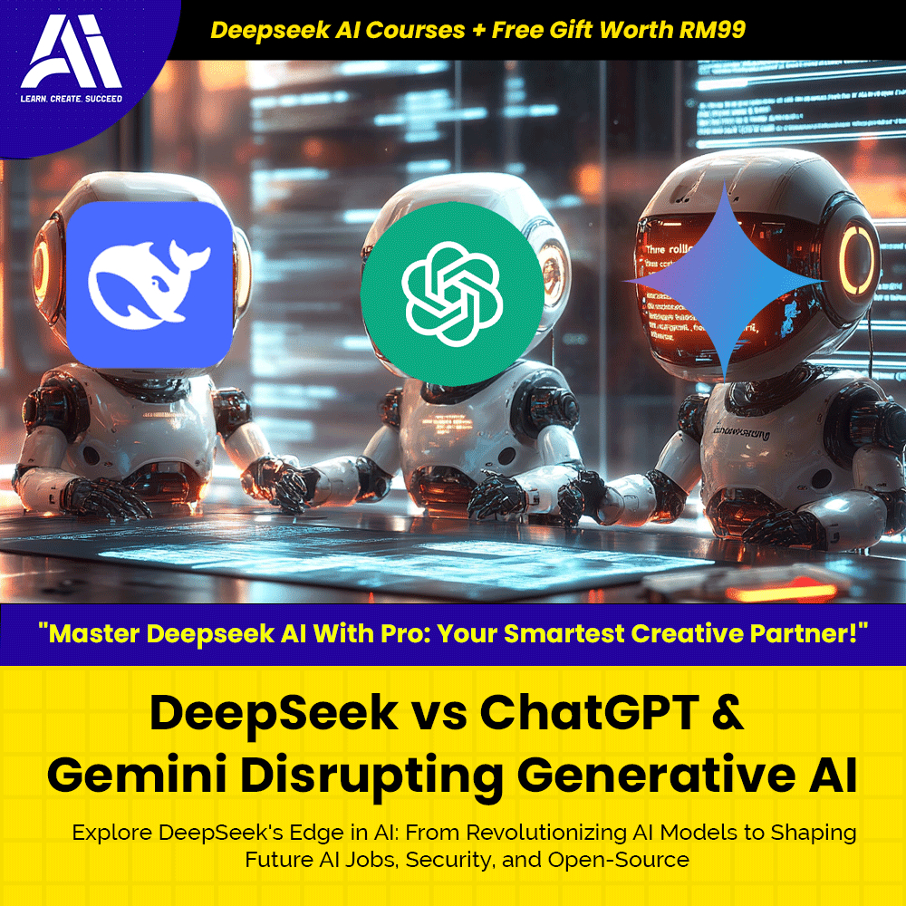 Deepseek Course - DeepSeek vs ChatGPT & Gemini Disrupting Generative AI | Learn Deepseek Video ...