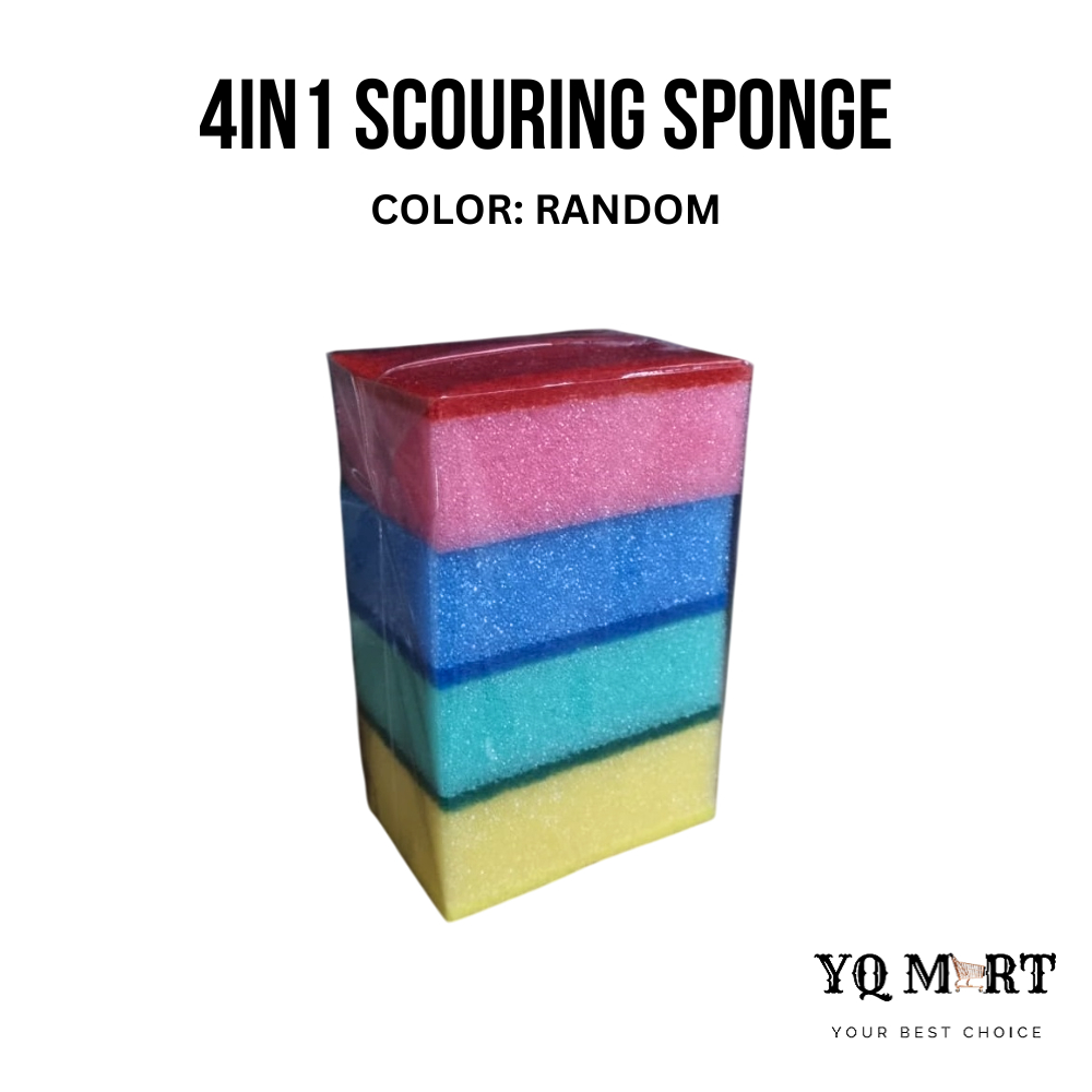 4IN1 Scouring Sponge Pad/Scrub Dish Wash/Span Basuh Pinggan Dapur ...