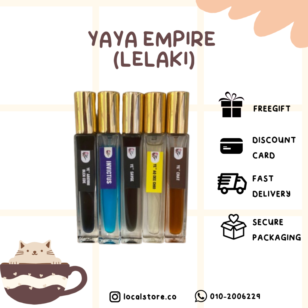 YAYA EMPIRE Perfume untuk Lelaki | 10ml | Readystock 100% ORIGINAL ...