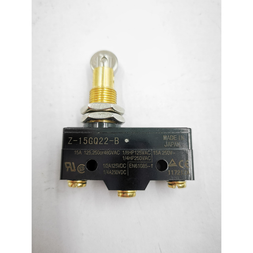 OMRON PANEL MOUNT ROLLER PLUNGER/ ROLLER PLUNGER:- P/N: Z-15GQ22-B/ OMRON/ 15A 125,250or480VA ...