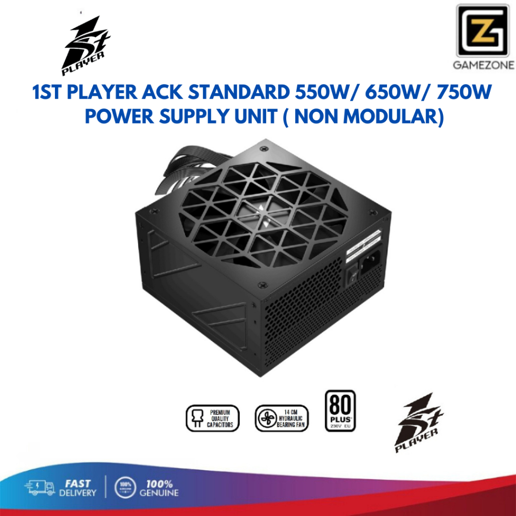 1ST PLAYER ACK SERIES POWER SUPPLY UNIT PSU 80PLUS - 550W/650W/750W | Shopee Malaysia