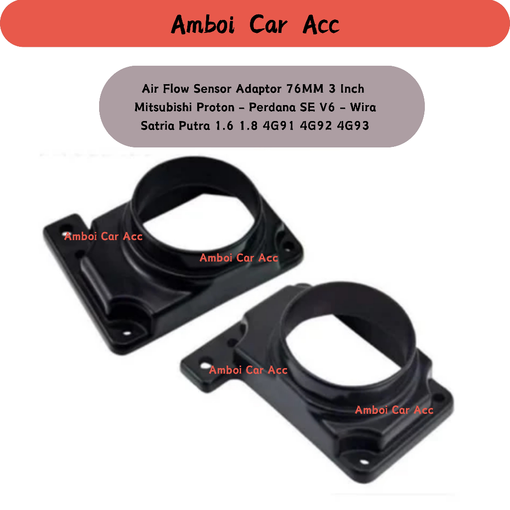 Mitsubishi Proton Air Flow Sensor Adaptor 76MM 3 Inch - Perdana SE V6 ...