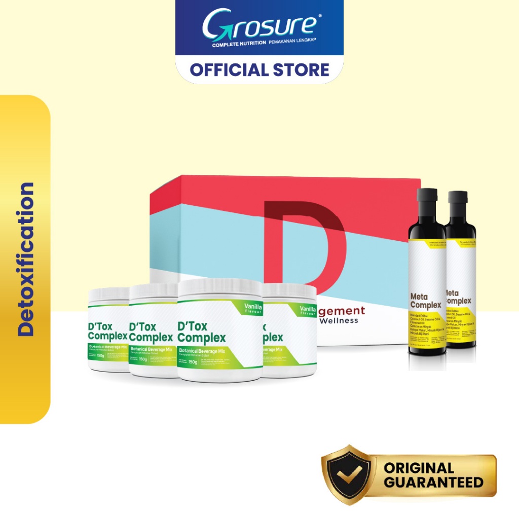 Detox+ Management 排毒消炎王 D'Tox Complex (150g x 4 Packs) + MetaComplex (2 Packs) | Shopee Malaysia