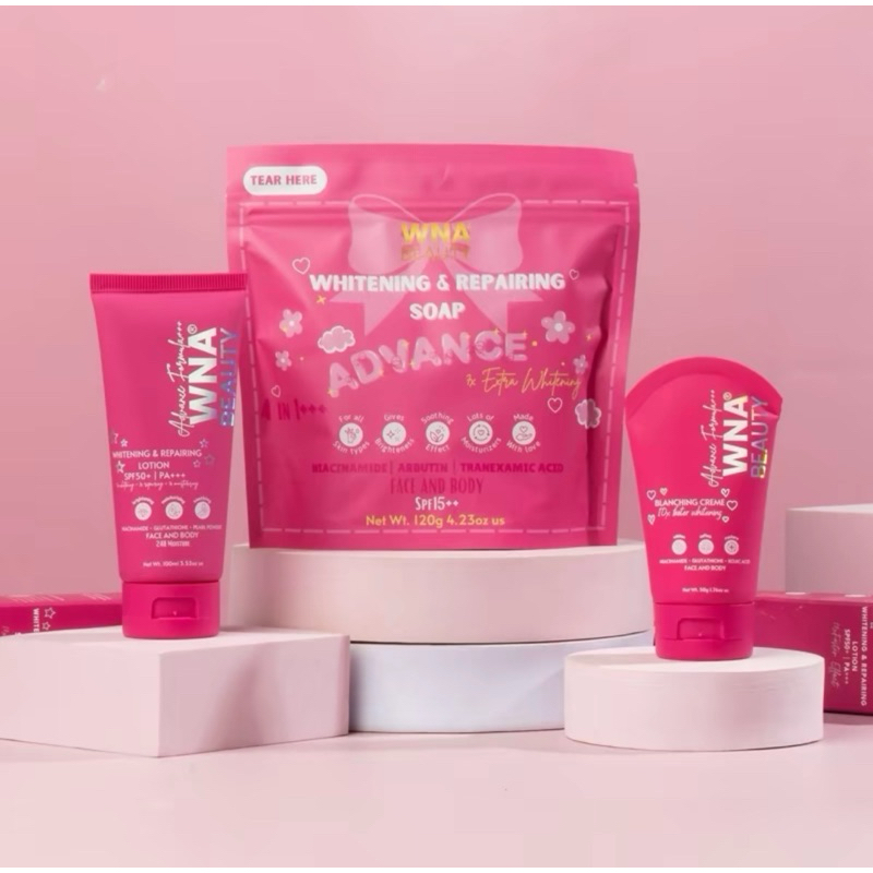 WNA BEAUTY ADVANCE FORMULA - WHITENING & REPAIRING SOAP 3in1, LOTION ...