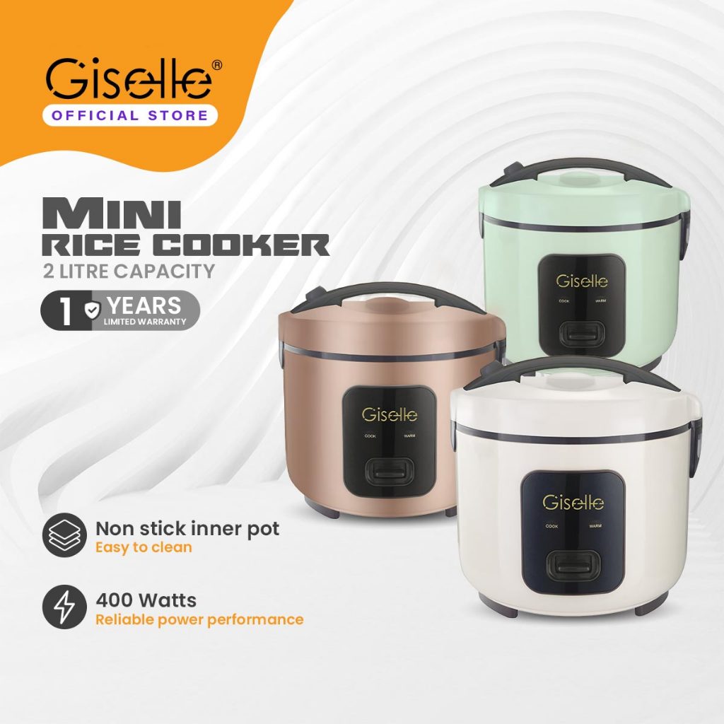Giselle (1L Cooked Rice +1L Water Level) Electric Multi-Cooker Auto ...